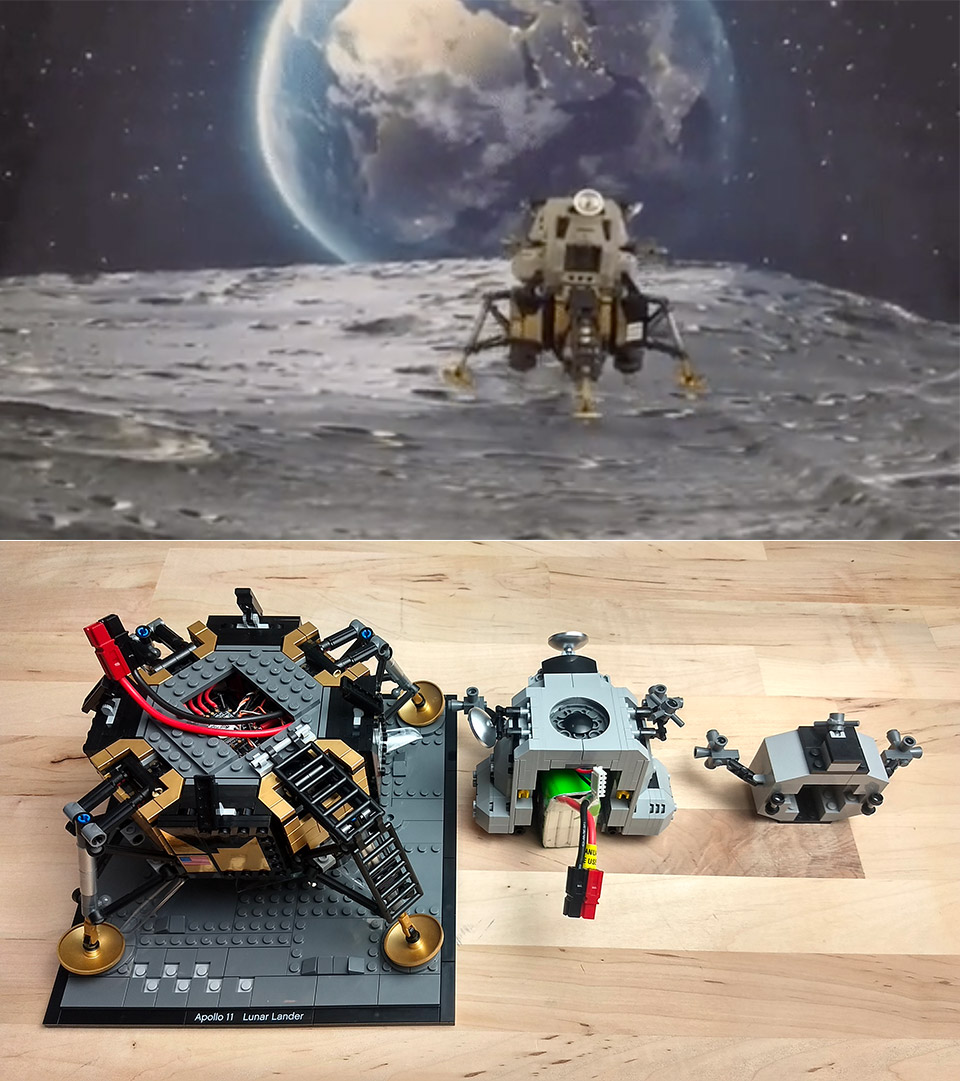 LEGO Apollo 11 Lunar Lander Takes Flight, Gets Turned Into a Short Film ...
