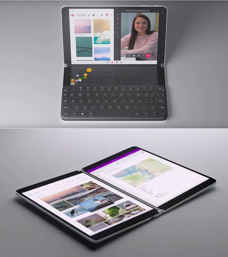 First Look at Microsoft Surface Neo, a Dual-Screen Laptop Tablet Hybrid ...