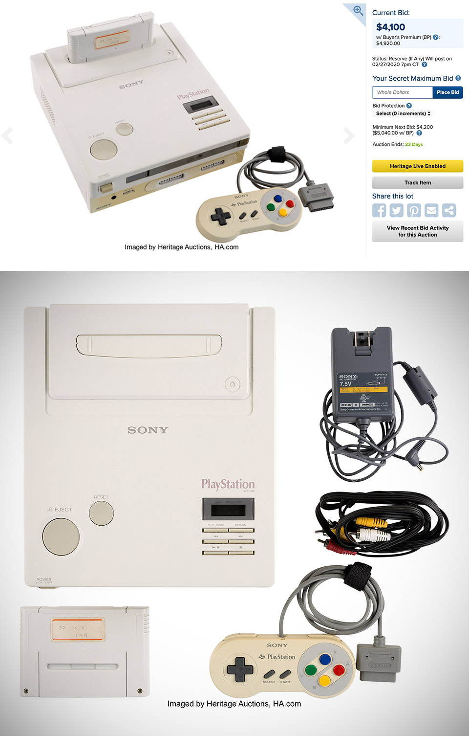 Nintendo PlayStation Prototype Hits $6,000+ on First Day of Auction ...