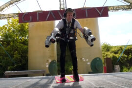 Inventor Colin Furze Uses Jetpack to Bring Back to the Future 2 ...
