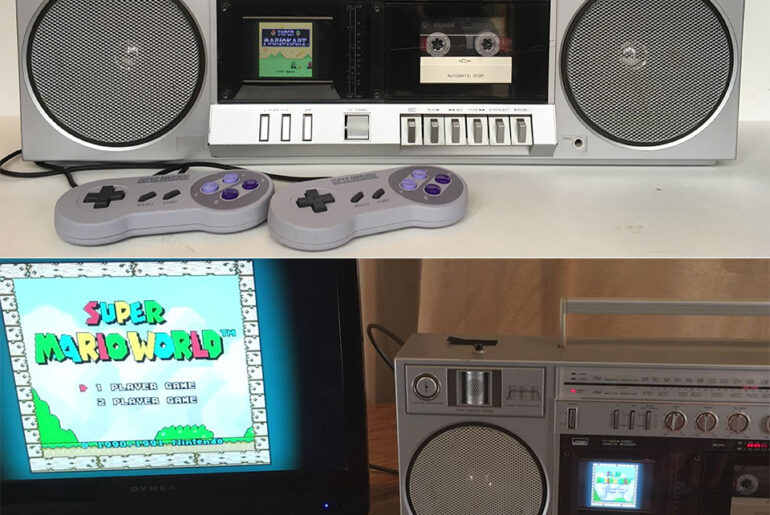 Gamer Turns Old 1980s Boombox Into a Functional Super NES Console ...