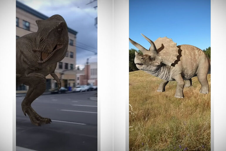 Google Adds 3D Augmented Reality Jurassic World Dinosaur Models to ...