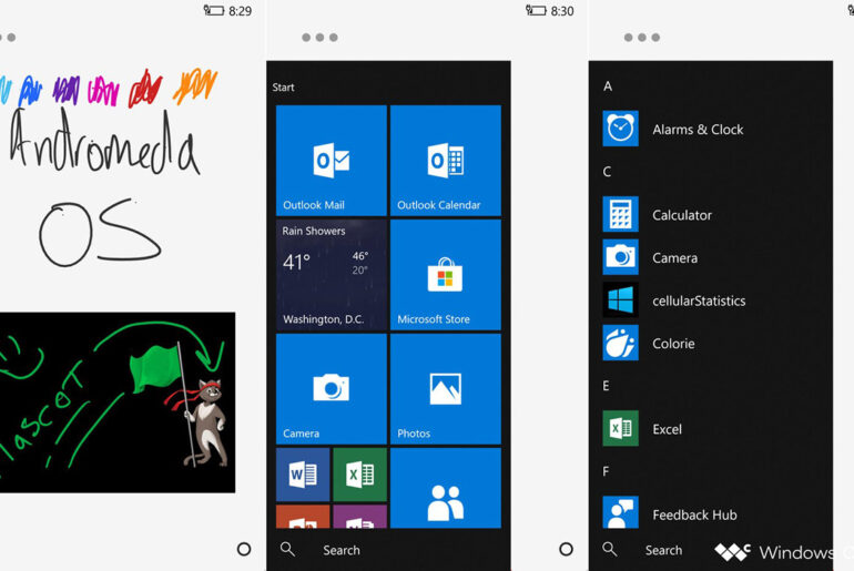 Leaked Video Shows Microsoft's Now Canceled Andromeda OS for Dual ...