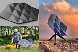 Origami Solar Travel Panel Easily Folds Up Into a Backpack, Can Be ...