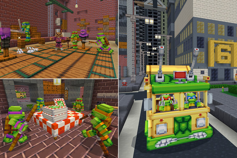 Minecraft x Teenage Mutant Ninja Turtles DLC Revealed, Here's a First ...