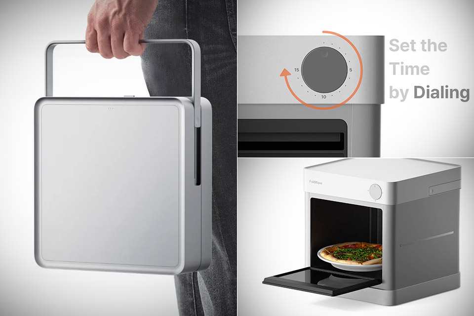 Collapsible FoldWave Microwave Can Be Transported Like a Laptop - TechEBlog