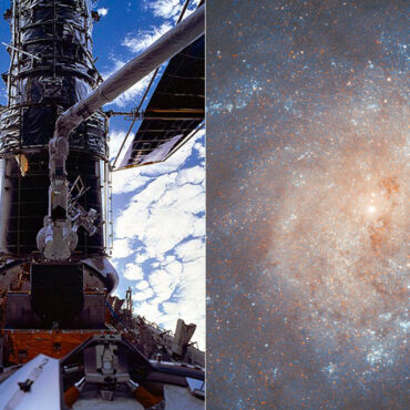 Hubble Captures Magellanic Spiral Galaxy LEDA 42160 Located 52 Million ...