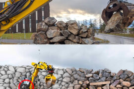 Researchers Use Autonomous Menzi Muck Excavator to Build a 19.6-Foot-Tall Stone Wall - TechEBlog