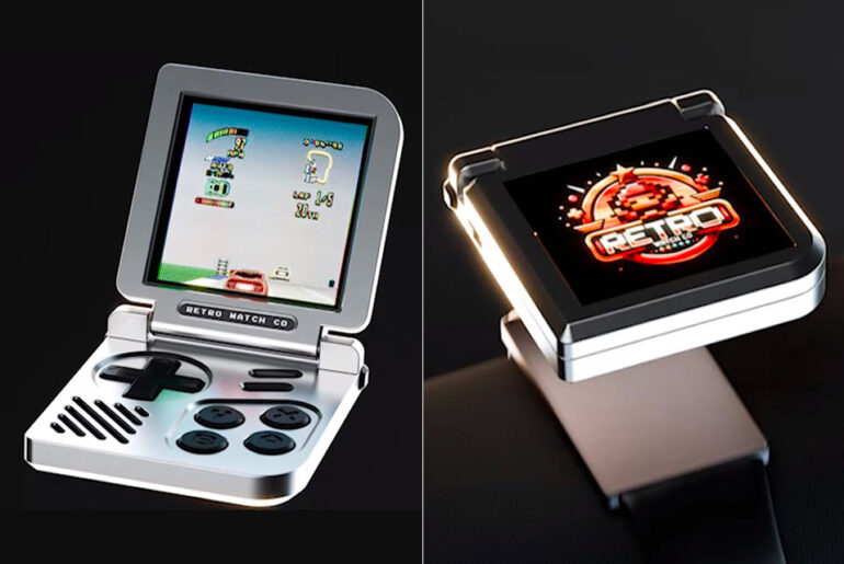 First Look at Retro Gaming Watch, a Portable Game Console That Doubles ...