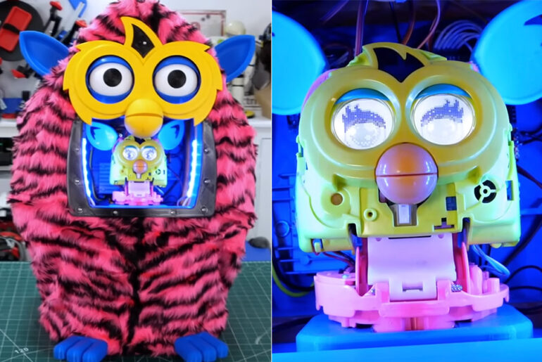 Inventor James Bruton Builds A Giant Furby Robot With 3d Printer Arduino Techeblog