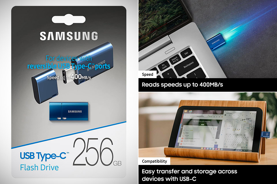 Don't Pay $32, Get a 256GB Samsung Type-C USB Flash Drive for $19.99 ...