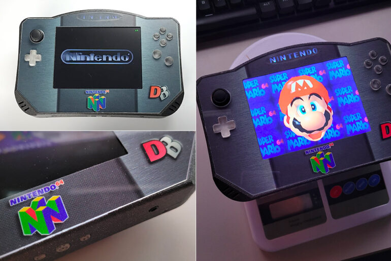 Modder Uses 3D Printer to Build Sleek Handheld N64 Portable - TechEBlog