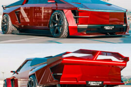 What a Porsche-Powered Tesla Cybertruck with a Widebody Kit Could Look ...