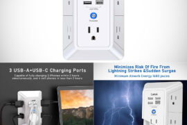 Don't Pay $20, Get an LVETEK 5-Outlet Surge Protector with 4 USB Ports ...