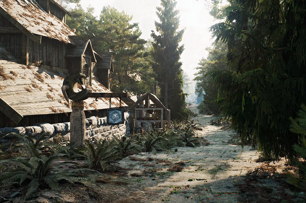 Elder Scrolls V: Skyrim Falkreath Gets Stunning Remake in Unreal Engine ...