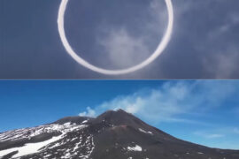 Italy's Mount Etna Volcano Captured Blowing Rare Vortex Rings Into the ...