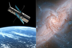 Hubble Captures Fascinating Image of Overlapping Spiral Galaxies NGC 3314 - TechEBlog