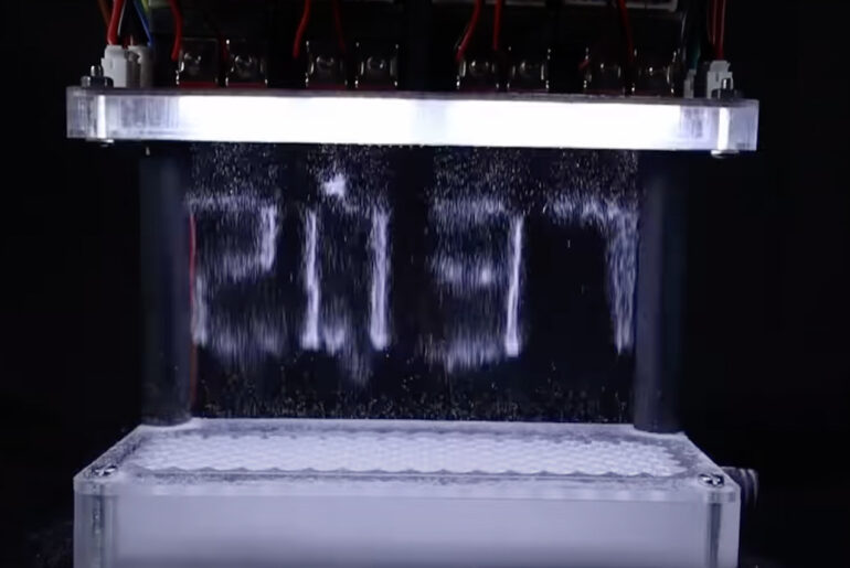 Custom-Built Digital Clock Uses Sand to Tell Time - TechEBlog Custom-Built Digital Clock Uses Sand to Tell Time - TechEBlog