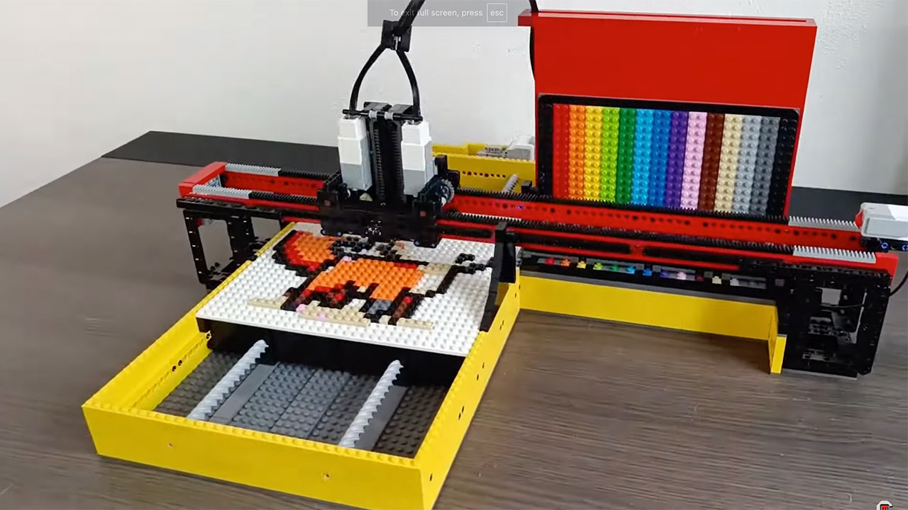 Inventor Builds Functional AI-Powered LEGO Pixel Art Robot - TechEBlog