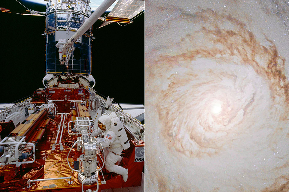 Hubble Captures Cosmic Ice Rink Known as Messier 94 Located 16 Million ...