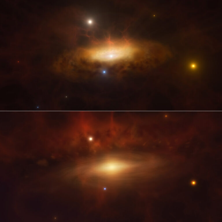 VLT Captures Supermassive Black Hole 12 Million Light-Years Away ...