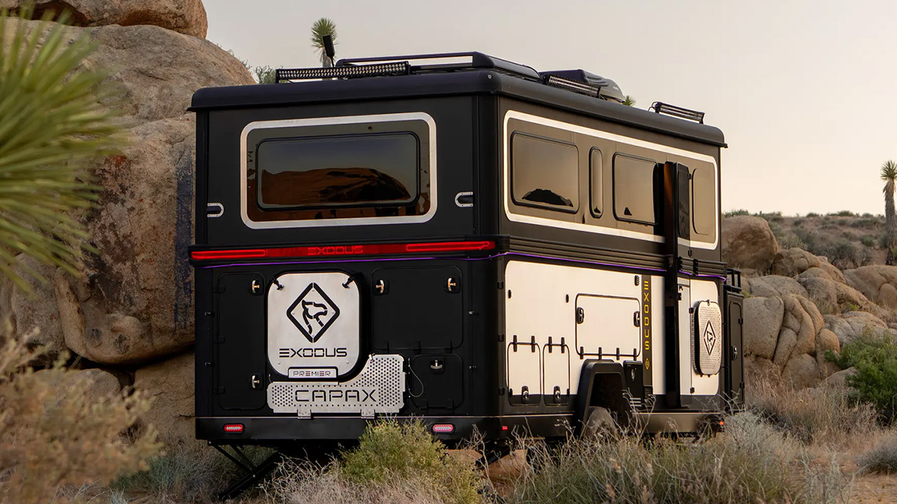 Exodus Capax Combines Luxury and Technology Into a Sleek Pop-Up Camper ...