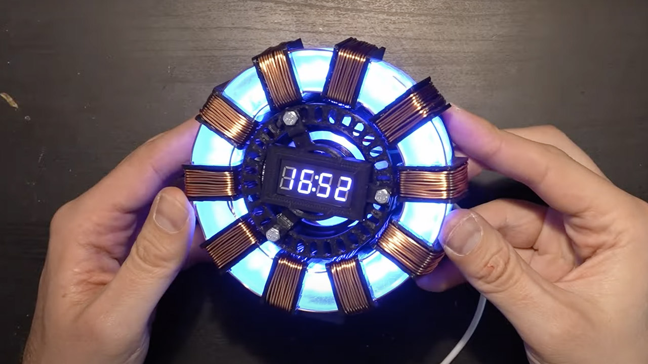 3D-Printed Iron Man Arc Reactor Clock Might be the Coolest Yet - TechEBlog