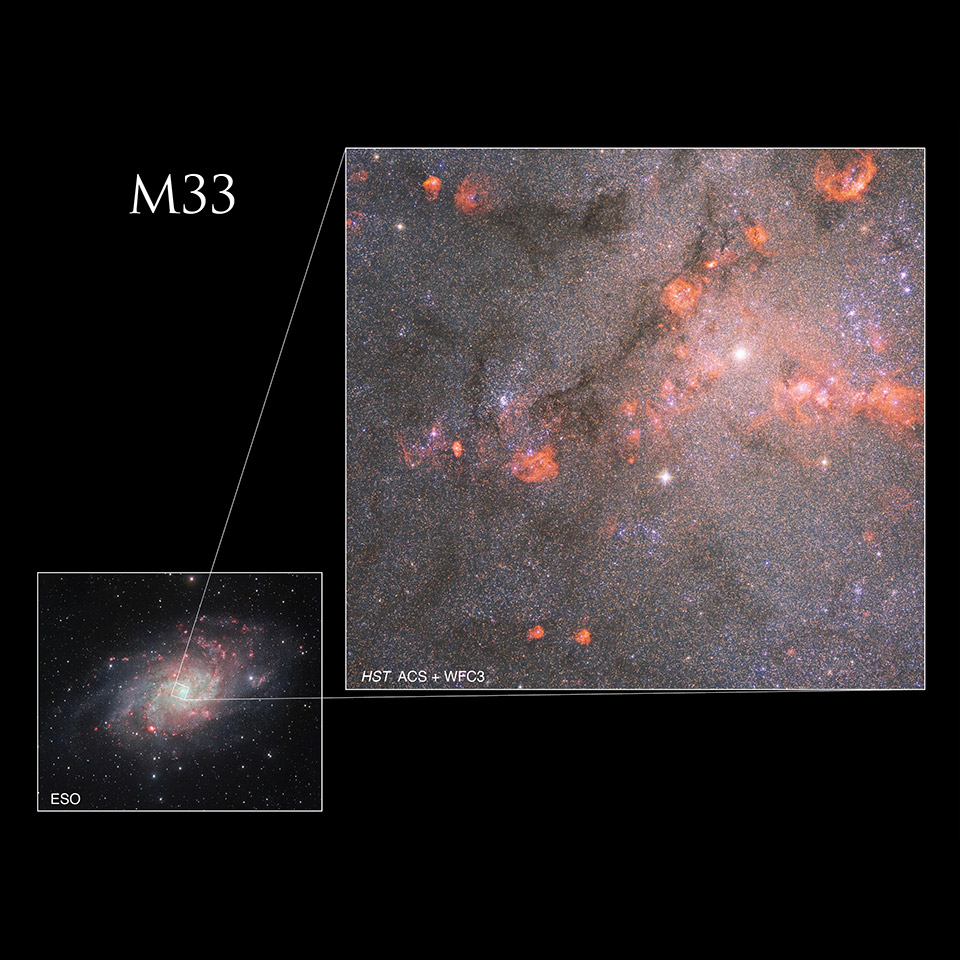 Hubble Snaps Incredible Image of the Triangulum Galaxy (M33), a Star Forming Factory - TechEBlog