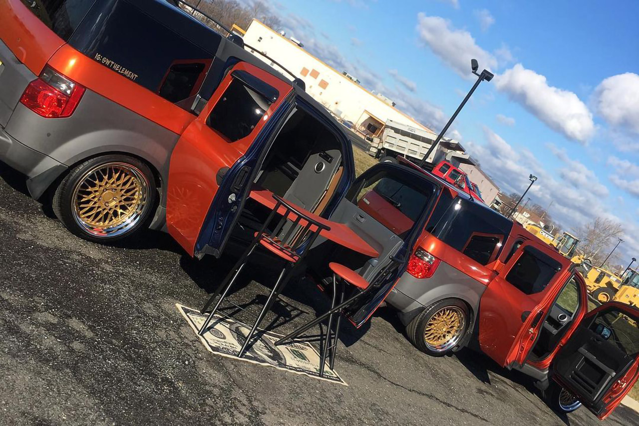 Honda Element Being Offered For Sale Comes with its Own Custom Element ...