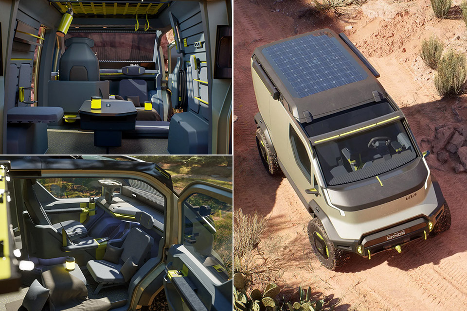 Kia PV5 WKNDR Concept EV Van Boasts Adaptable Modular Interior - TechEBlog