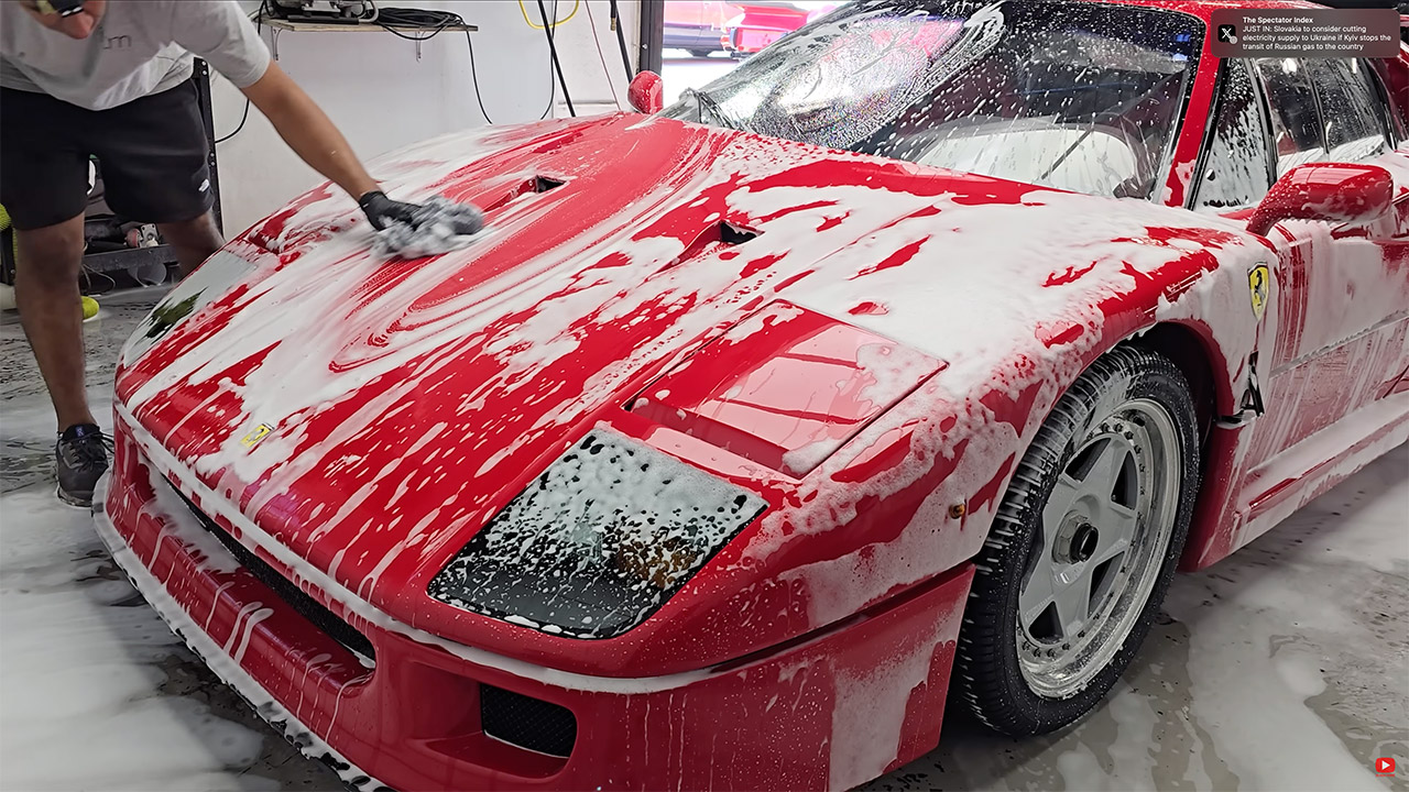 This Ferrari F40 Detailing Job Takes 30-Days, Costs Nearly $10K - TechEBlog