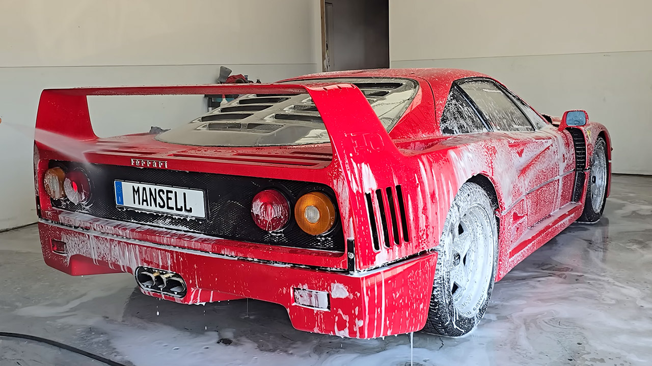 This Ferrari F40 Detailing Job Takes 30-Days, Costs Nearly $10K - TechEBlog