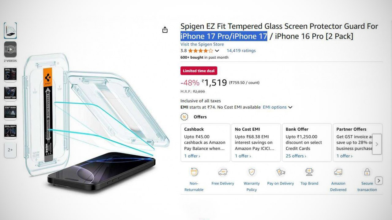 Spigen Claims iPhone 17 and iPhone 17 Pro Will Both Have 6.3" Displays - TechEBlog