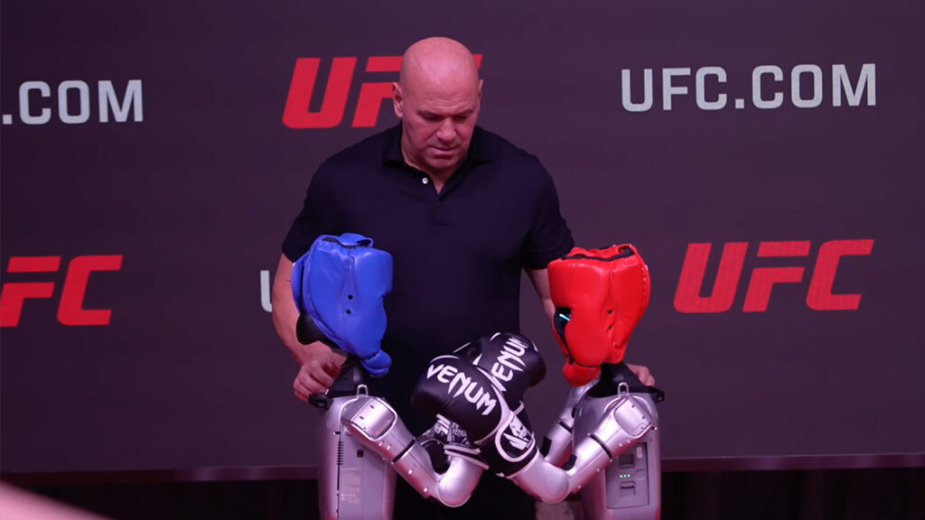 Unitree’s G1 Humanoid Robot Steps into the UFC Octagon, Sort Of - TechEBlog